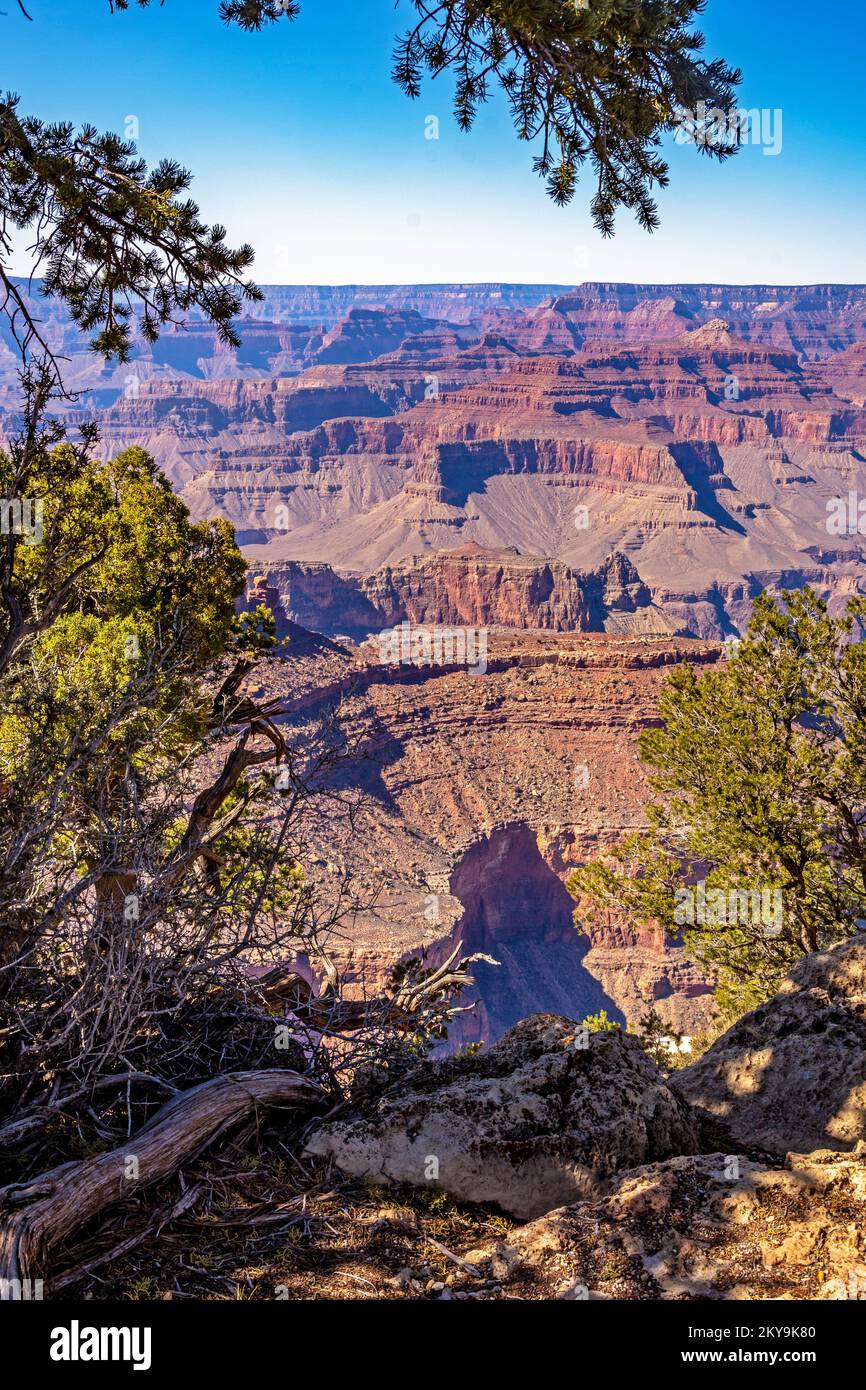 Grand Canyon Arizona South Rim near Mather Point Stock Photo - Alamy