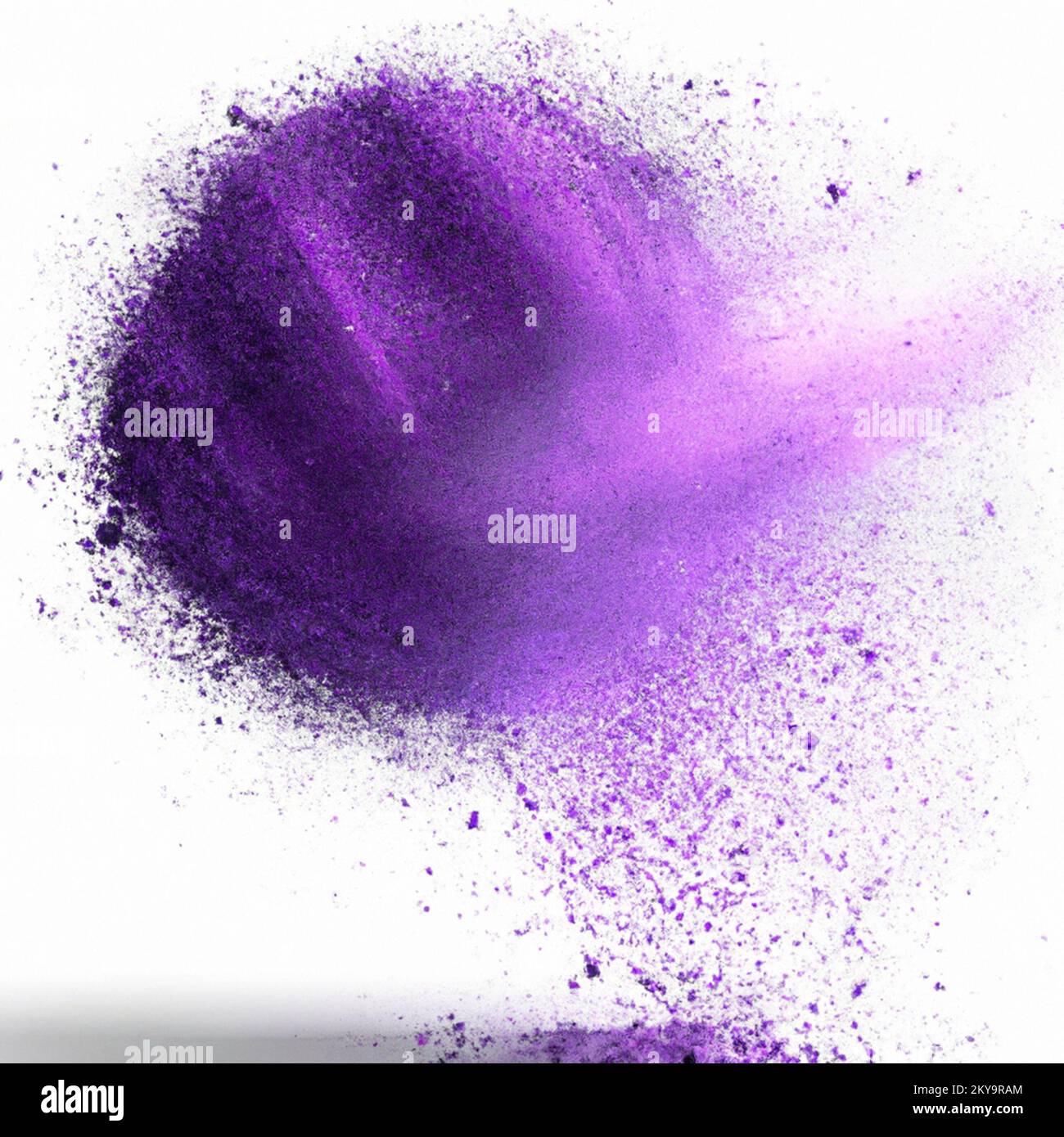 Powder explosion illustration with texture and color Stock Photo - Alamy