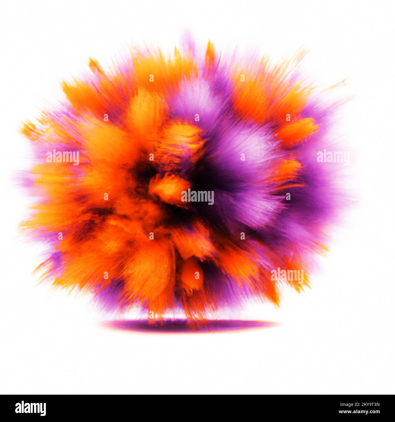 Powder explosion illustration with texture and color Stock Photo - Alamy