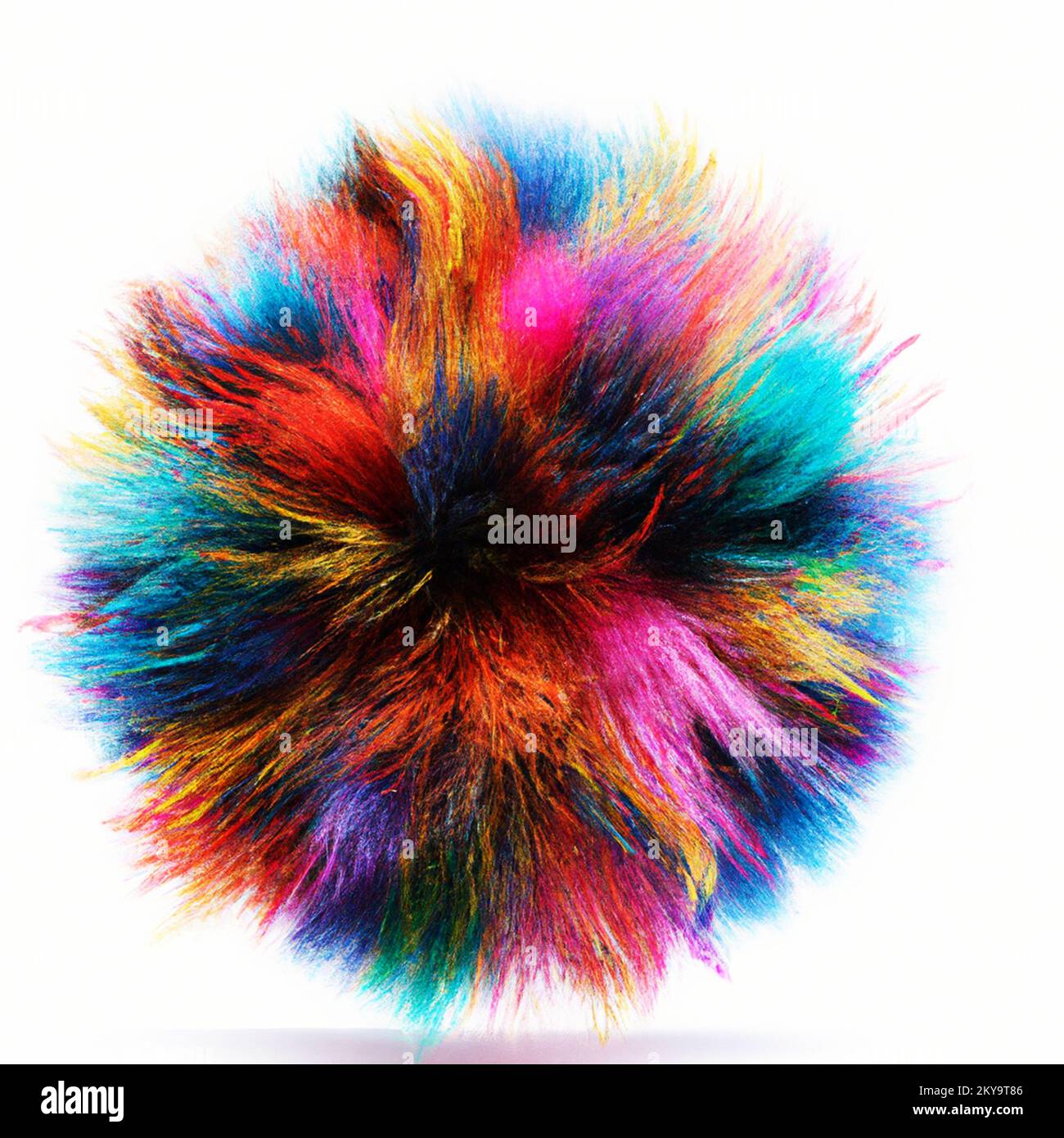 Powder explosion illustration with texture and color Stock Photo - Alamy