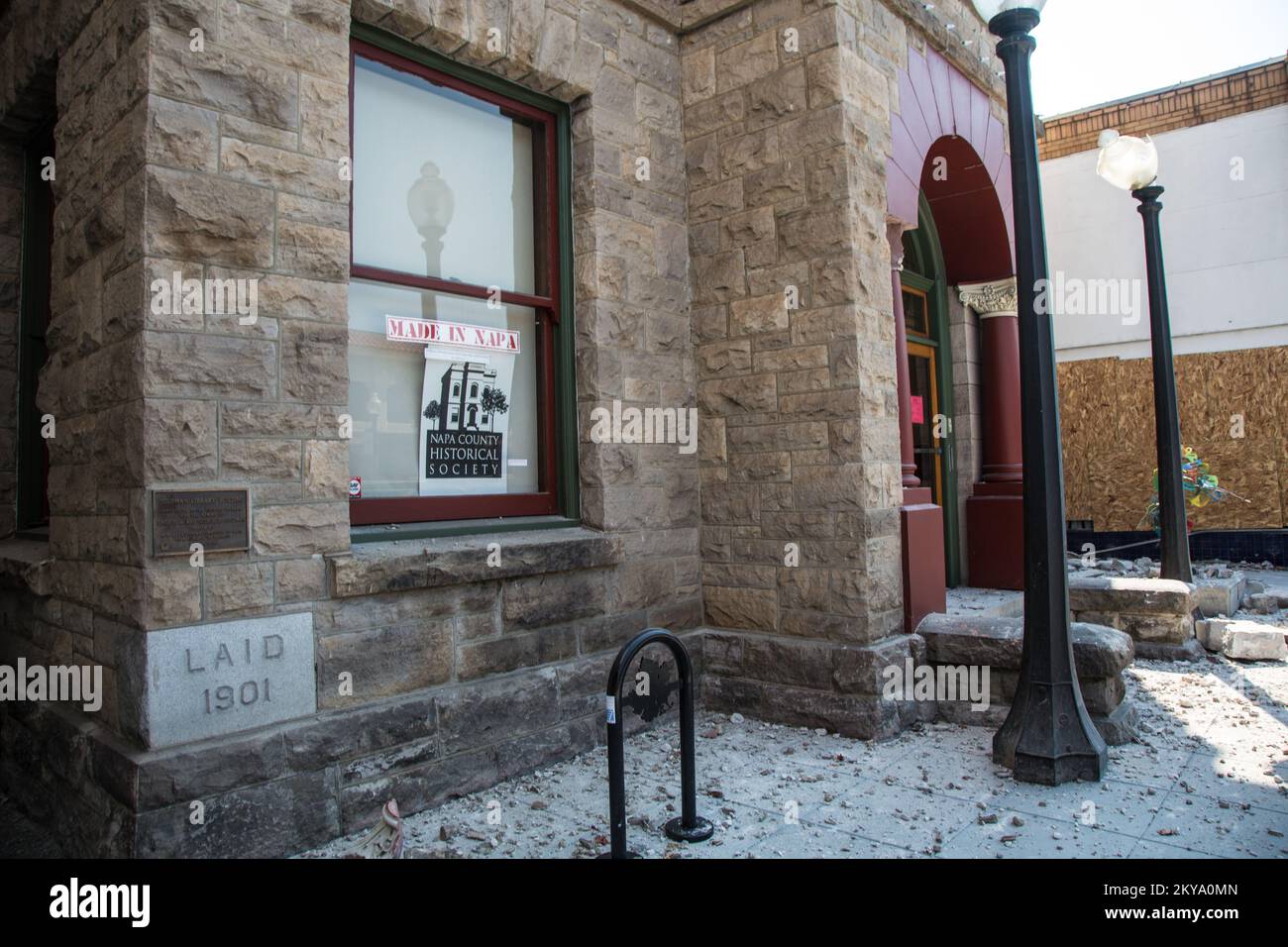 Napa, CA, September 9, 2014 ; Earthquake damage to the historic ...