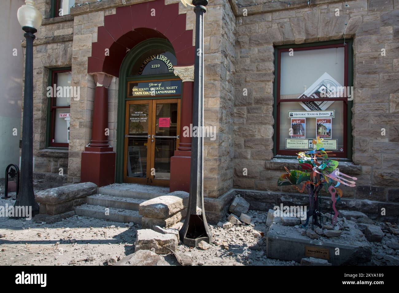 Napa, CA, September 9, 2014 ; Earthquake damage to the historic ...