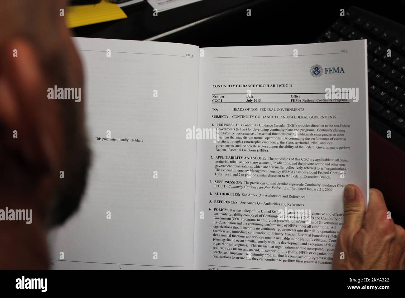 FEMA Employee Reading Continuity Guidance Circular 1 (CGC1). FEMA ...