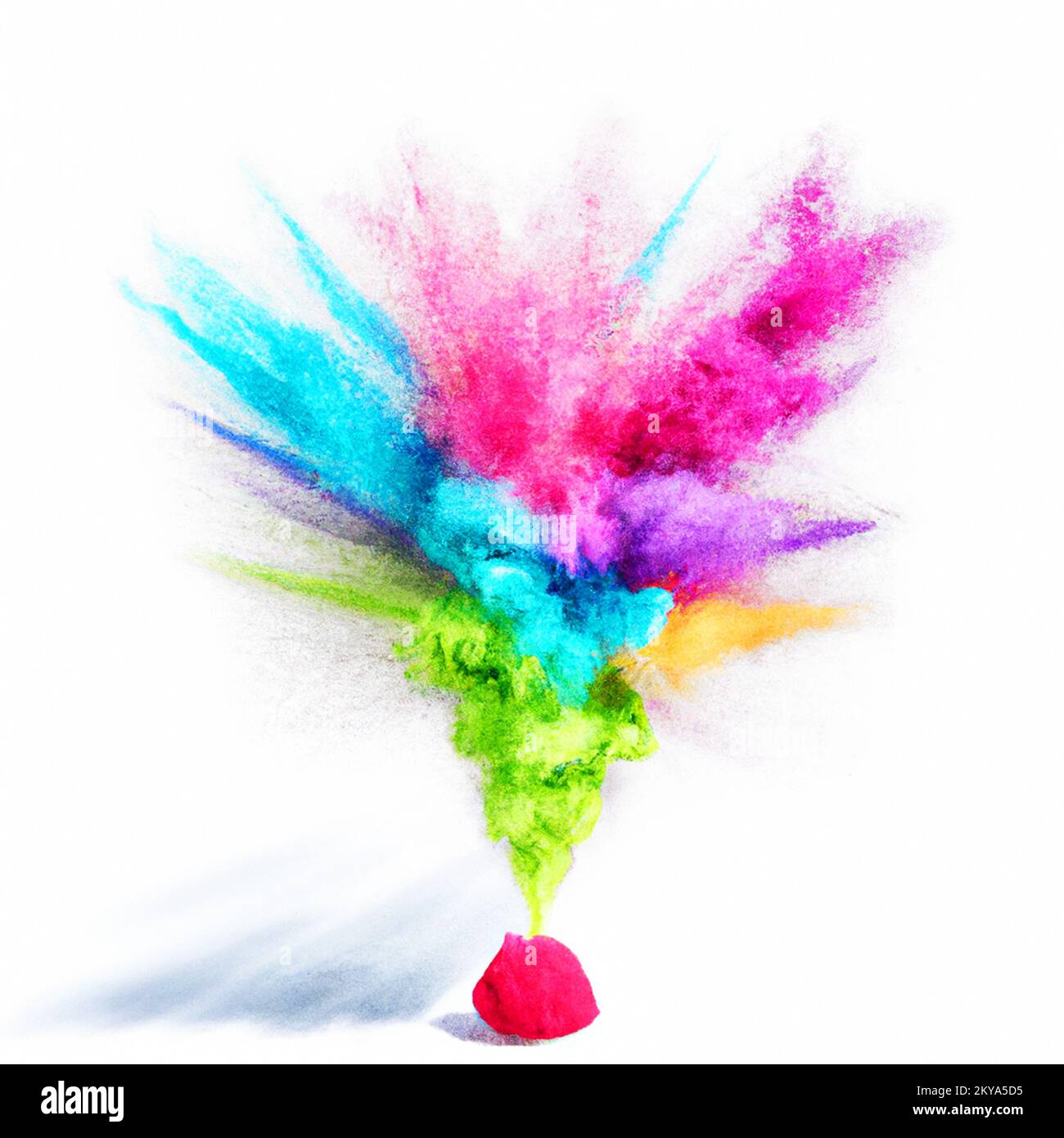 Powder explosion illustration with texture and color Stock Photo - Alamy