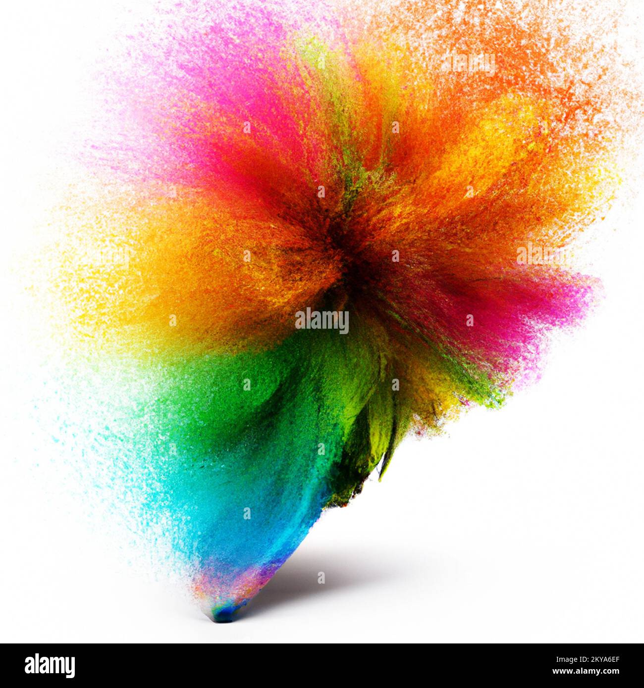 Powder explosion illustration with texture and color Stock Photo - Alamy