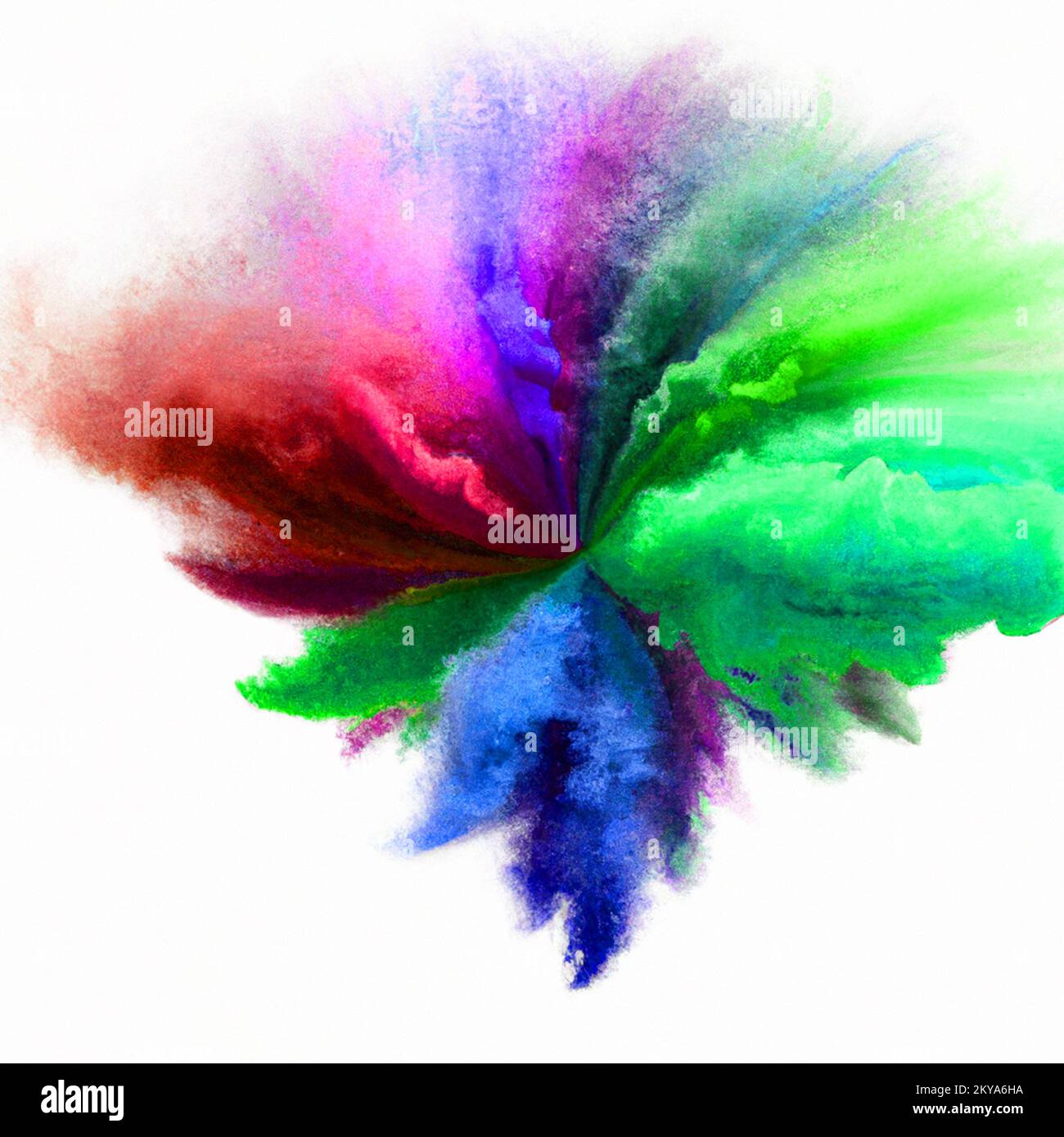 Powder explosion illustration with texture and color Stock Photo - Alamy