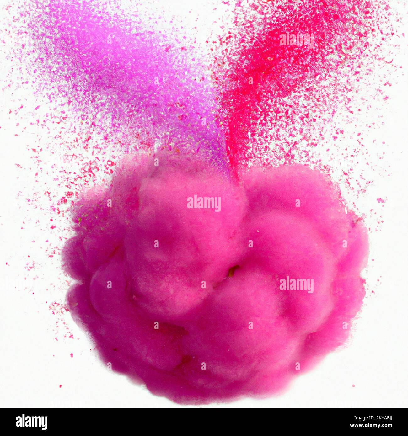Powder explosion illustration with texture and color Stock Photo - Alamy