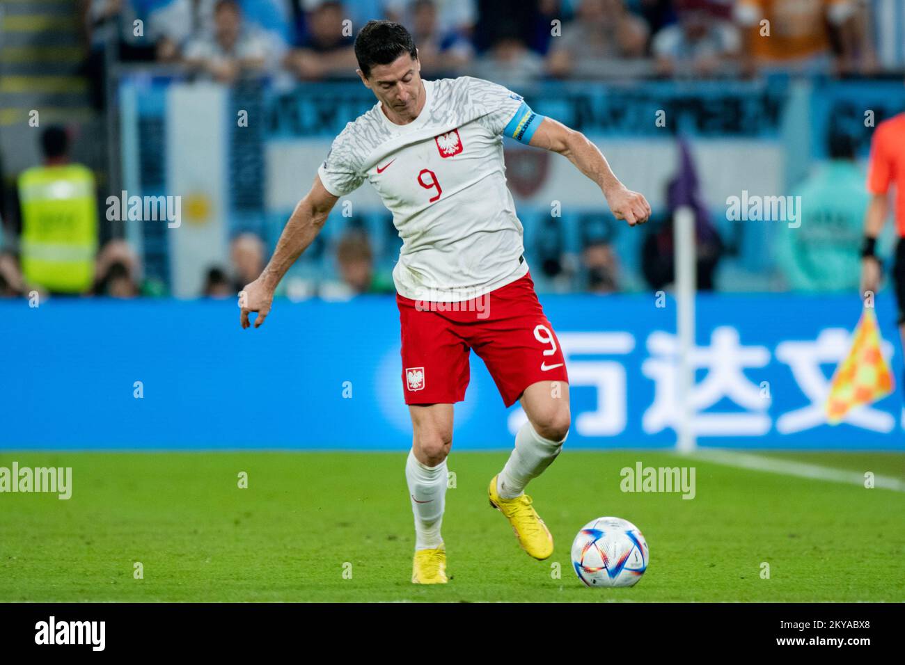Doha, Qatar. 30th Nov, 2022. Robert Lewandowski of Poland during the FIFA World Cup Qatar 2022 ...