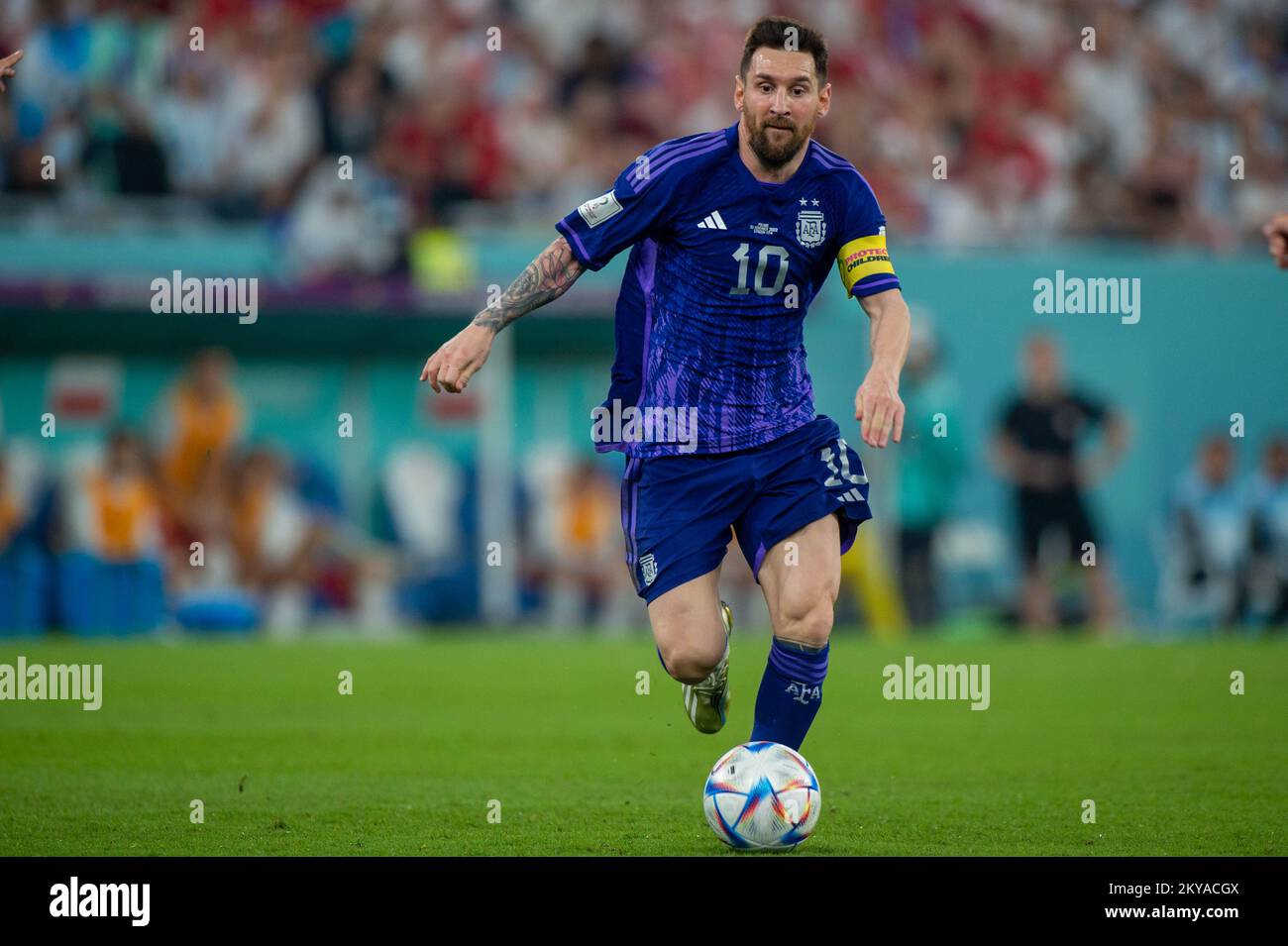Lionel Messi of Argentina during the FIFA World Cup Qatar 2022 Group C ...
