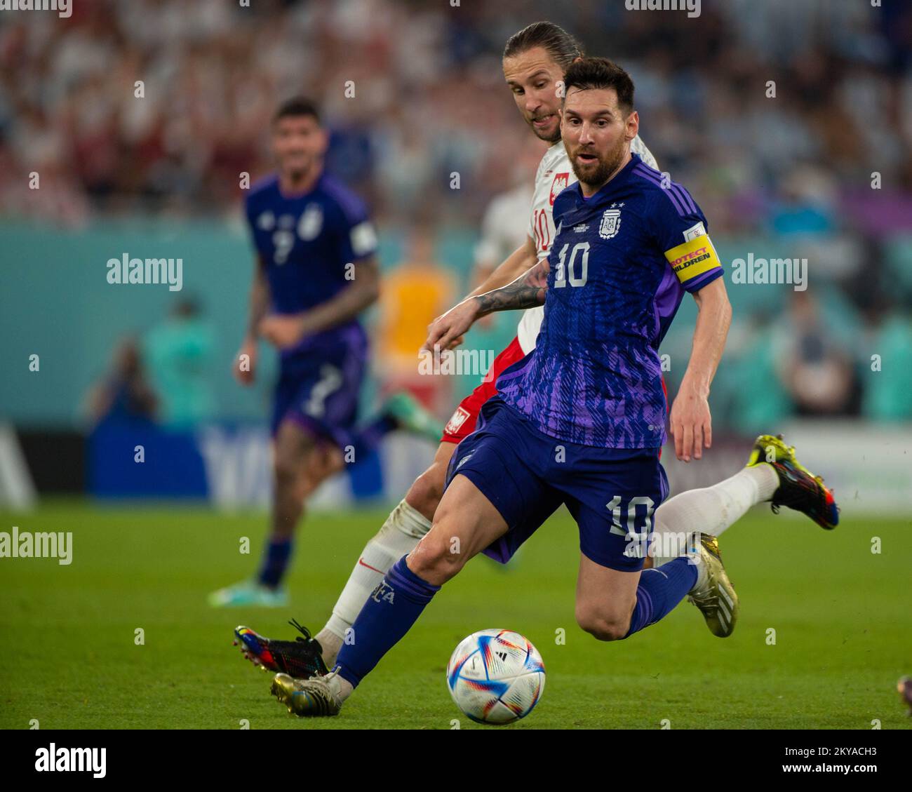 Lionel Messi of Argentina during the FIFA World Cup Qatar 2022 Group C ...