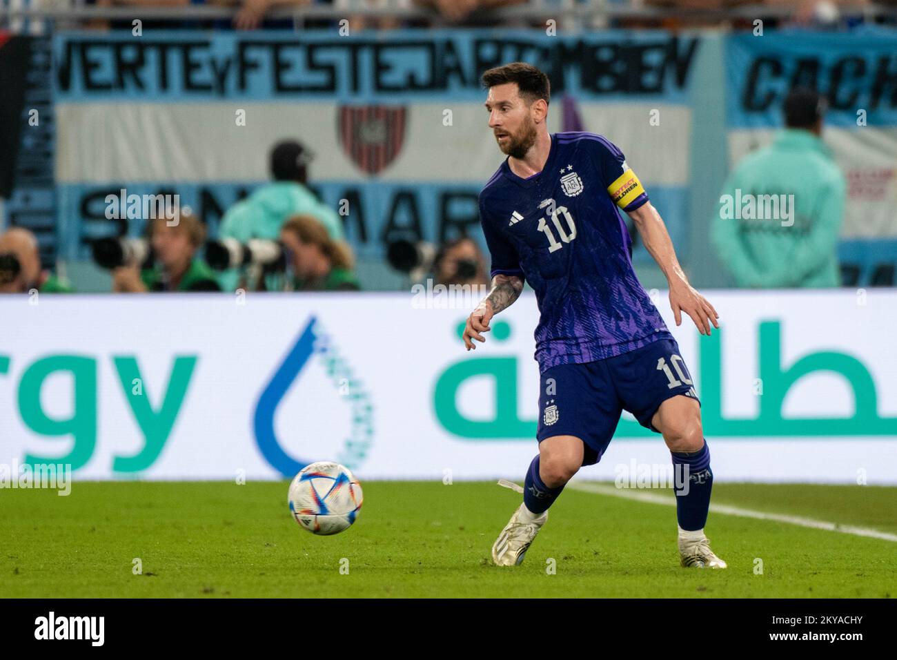 Lionel Messi of Argentina during the FIFA World Cup Qatar 2022 Group C ...