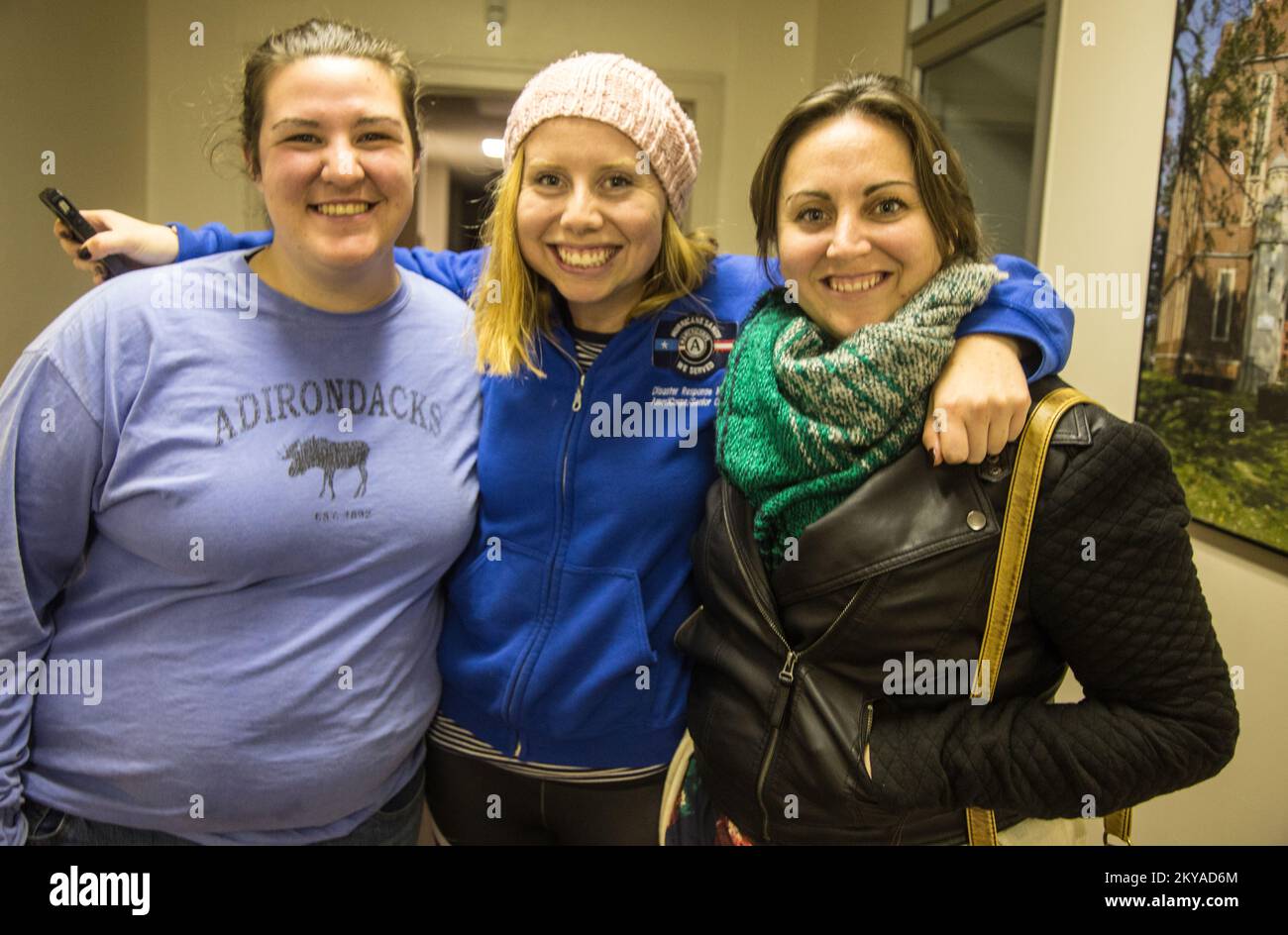 Detroit, MI, October 21, 2014 - Alyssa Morin (left), Tess Hetzel ...