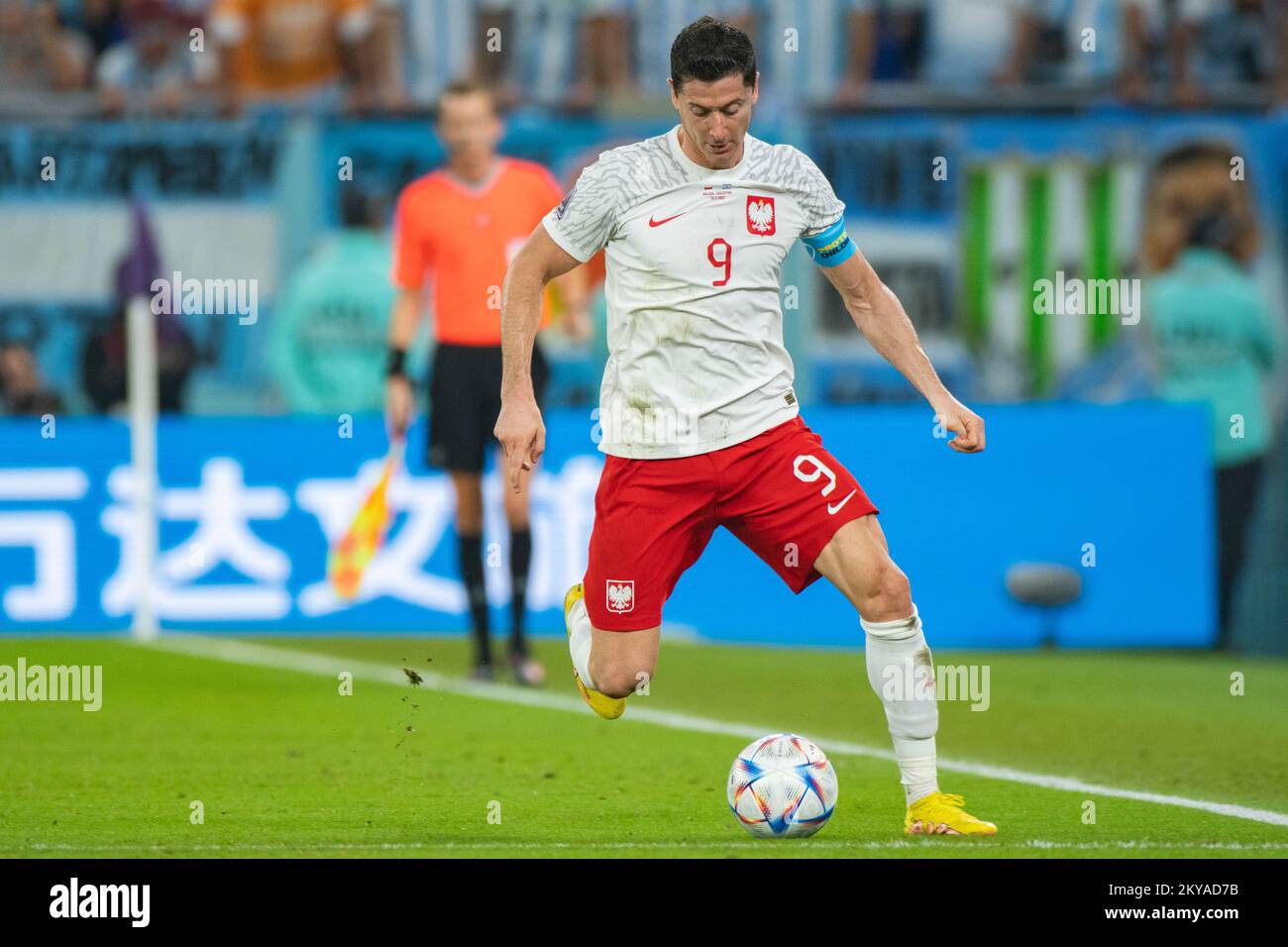 Robert Lewandowski of Poland during the FIFA World Cup Qatar 2022 Group ...