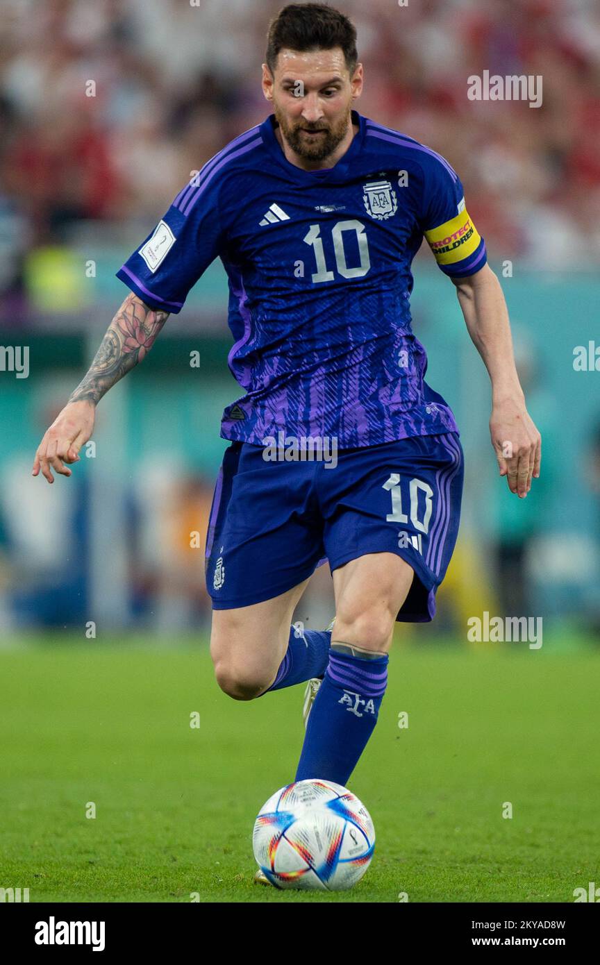 Doha, Qatar. 30th Nov, 2022. Lionel Messi of Argentina during the FIFA ...