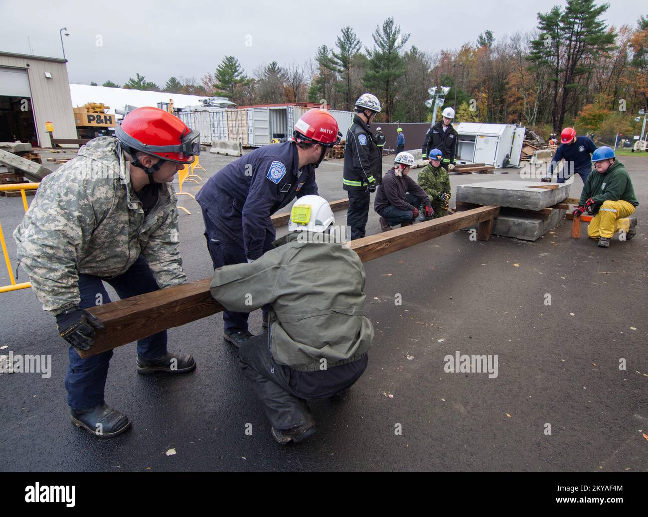 Members of Massachusetts Task Force 1 practice lifting and moving heavy ...