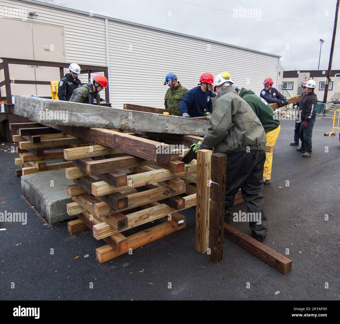 Members of Massachusetts Task Force 1 practice lifting and moving heavy ...
