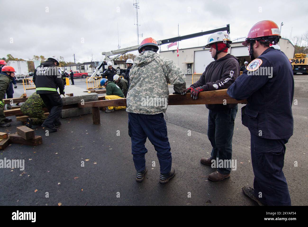 Members of Massachusetts Task Force 1 practice lifting and moving heavy ...