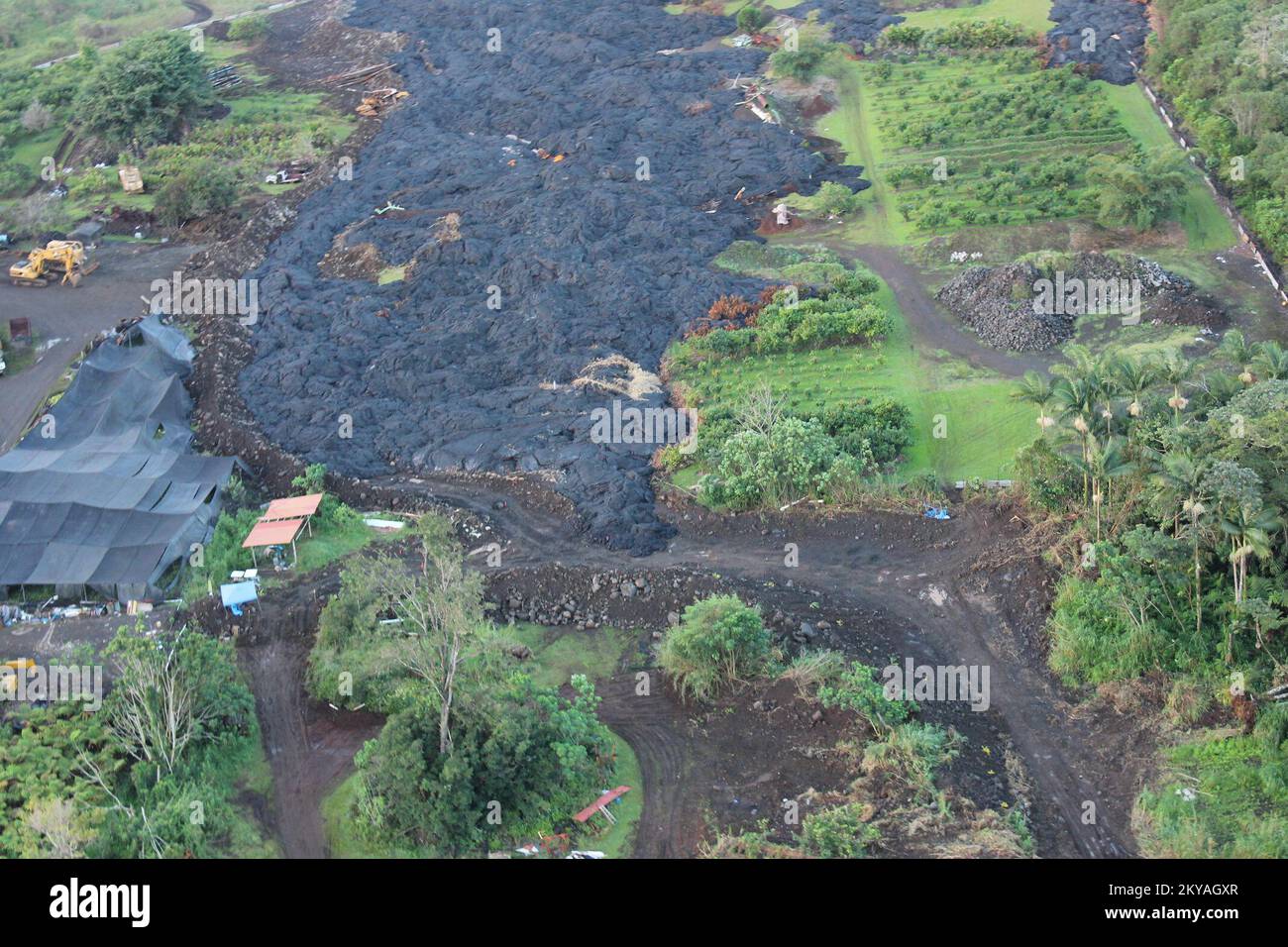 Hawaii eruption 2014 hi-res stock photography and images - Alamy