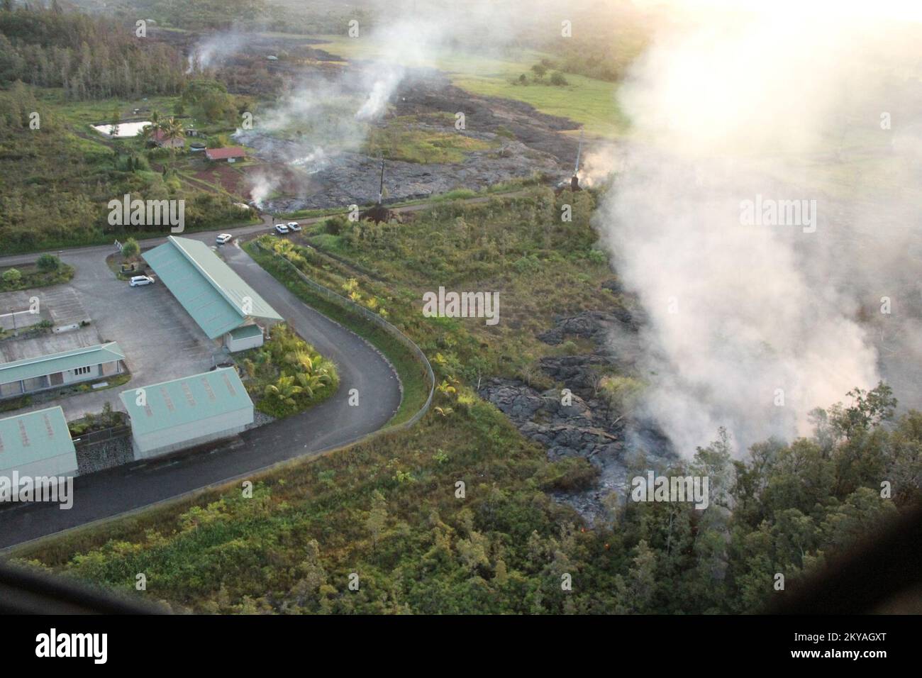 Hawaii eruption 2014 hi-res stock photography and images - Alamy