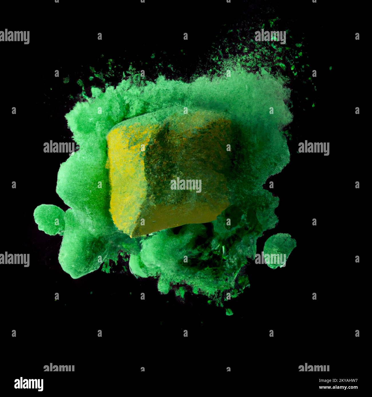 Powder explosion illustration with texture and color Stock Photo - Alamy