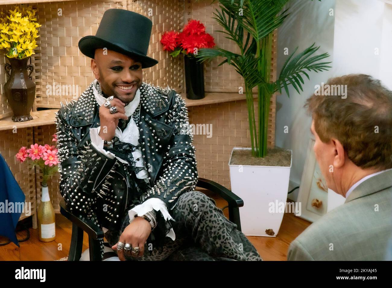 Popstar Aaron Paul on the Profiles with Mickey Burns show in New York ...