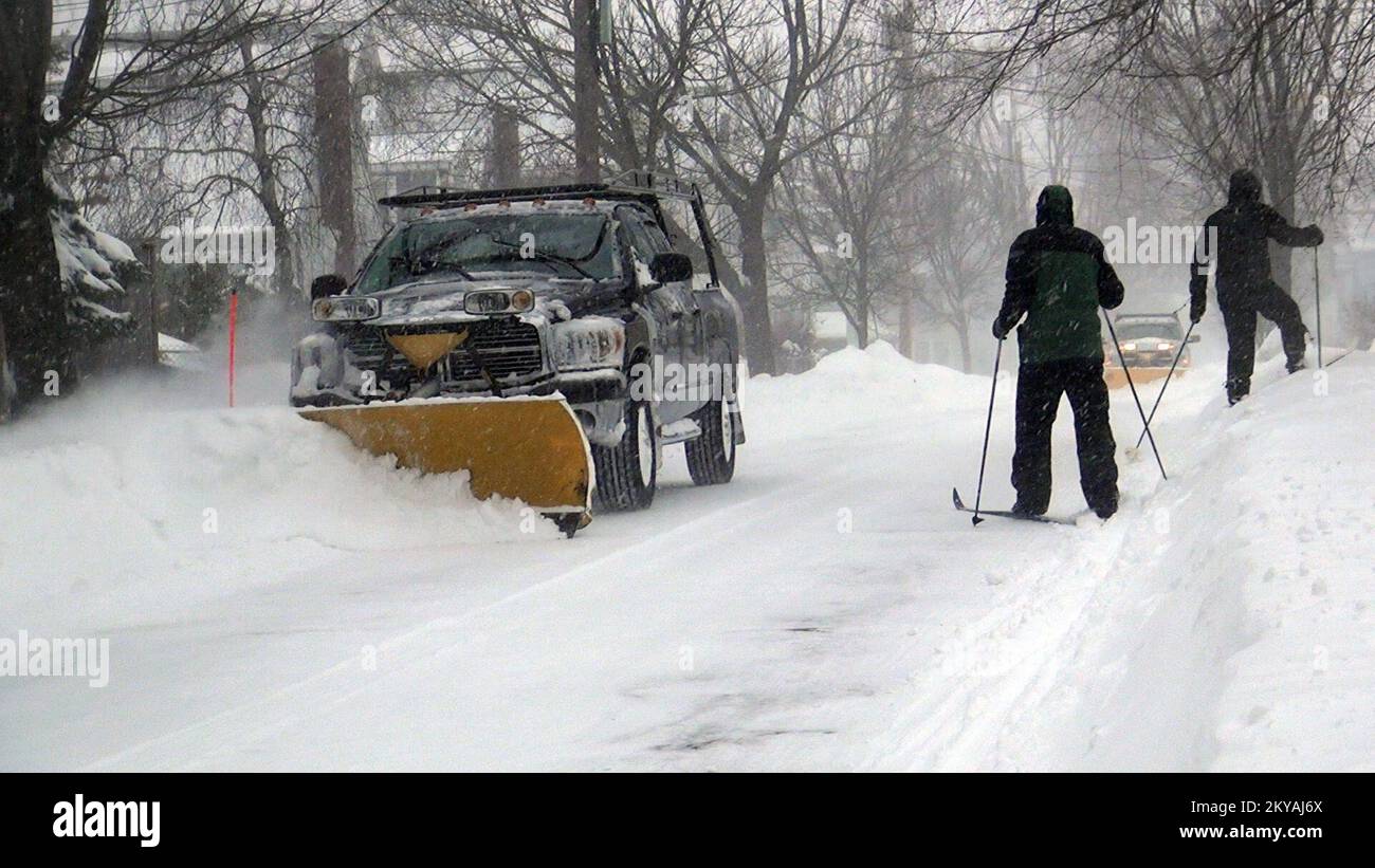 A large winter storm brought heavy snow to the Boston area. Some ...