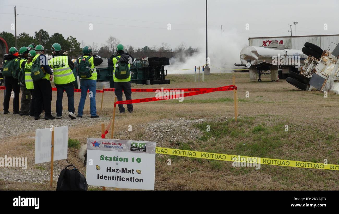 Community Emergency response Team (CERT) members are working together ...