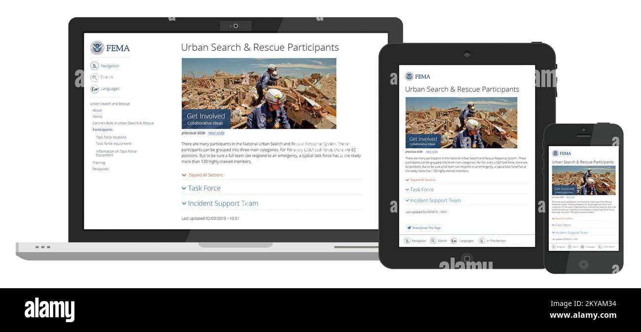 This is a screenshot of a web age in the new fema.gov BETA site. The ...
