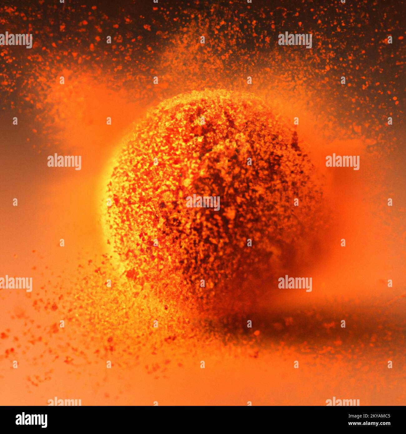 Powder explosion illustration with texture and color Stock Photo - Alamy