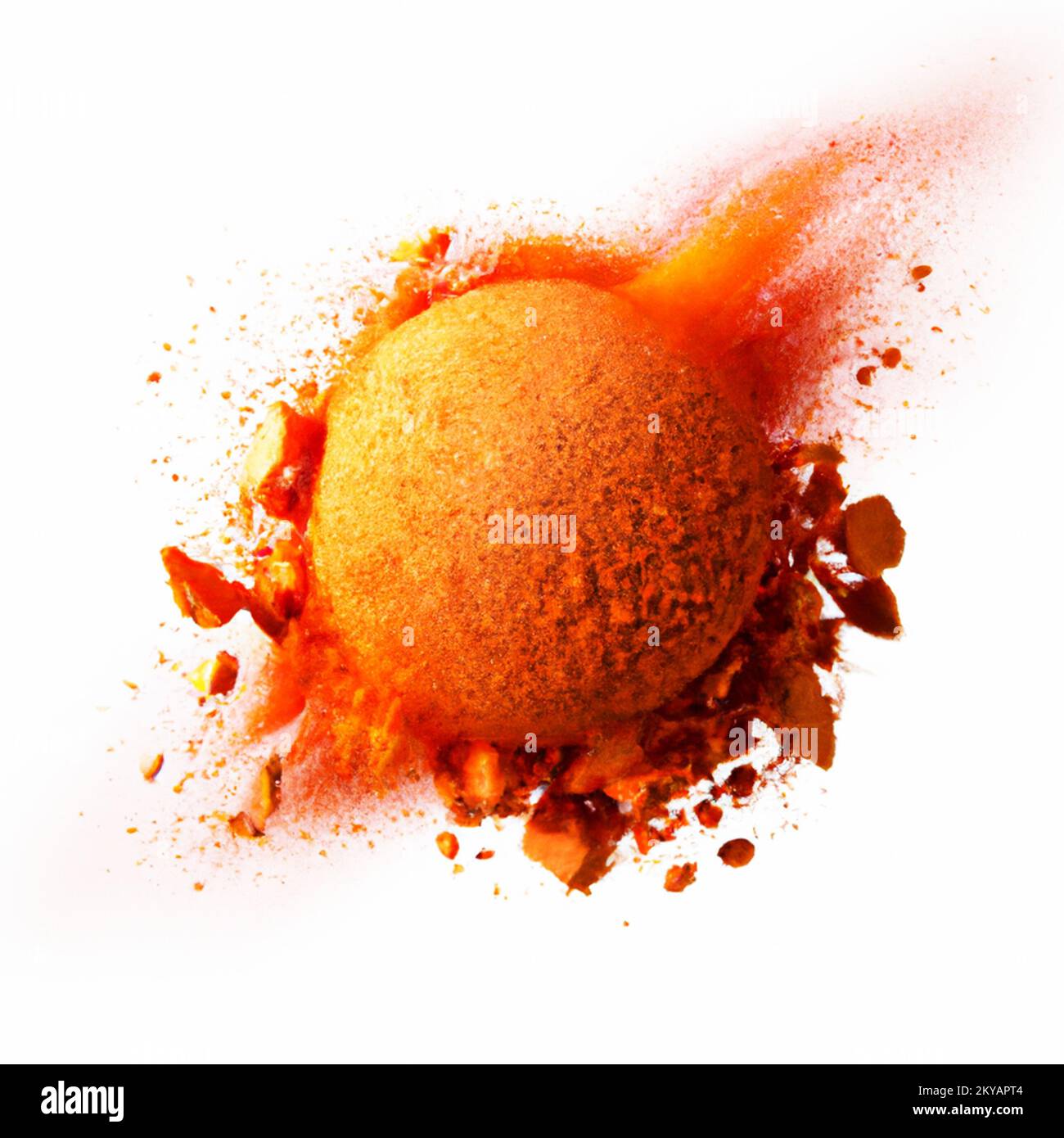 Powder explosion illustration with texture and color Stock Photo - Alamy