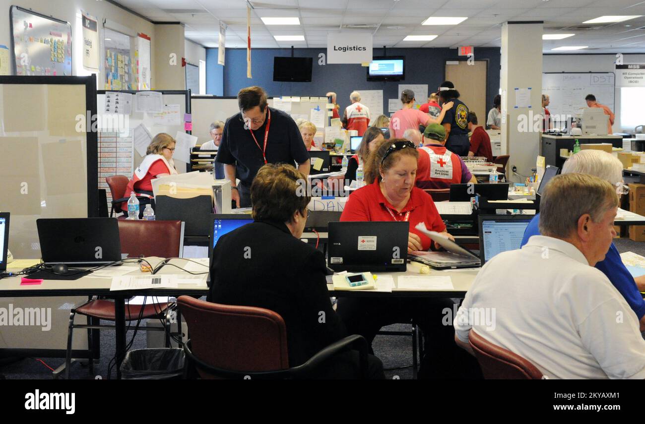 Houston, TX, USA-June 10, 2015 Volunteers continue work at the ...
