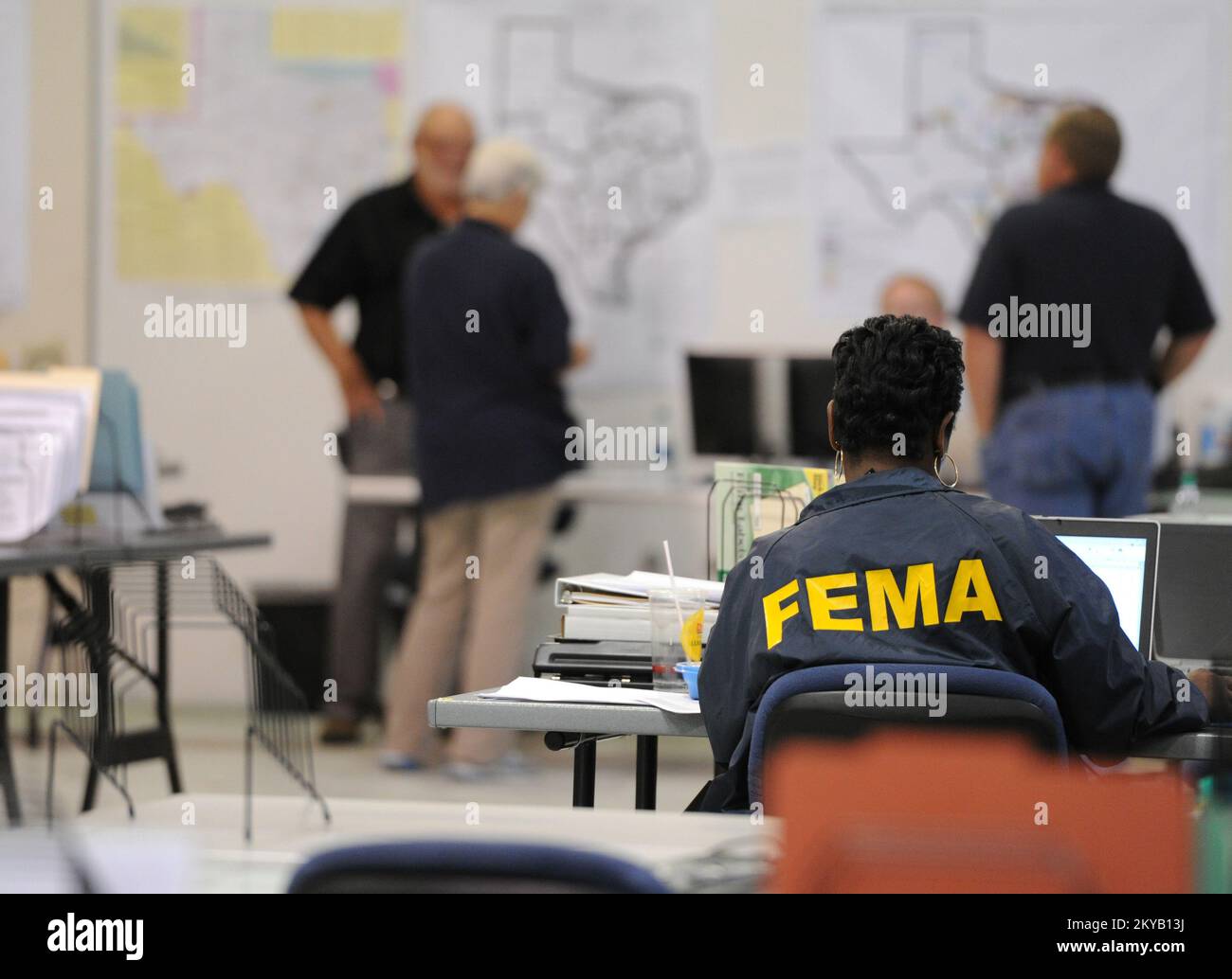 Austin, TX, USA June 23, 2015 FEMA employees work at a Joint Field ...
