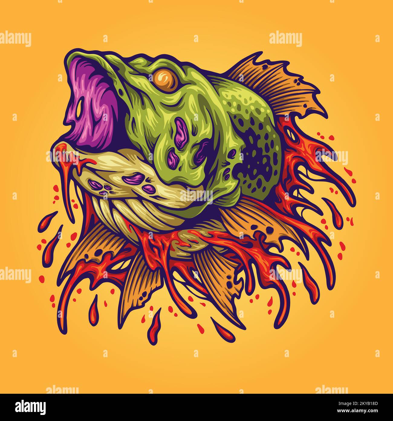 Alien fauna Stock Vector Images - Alamy