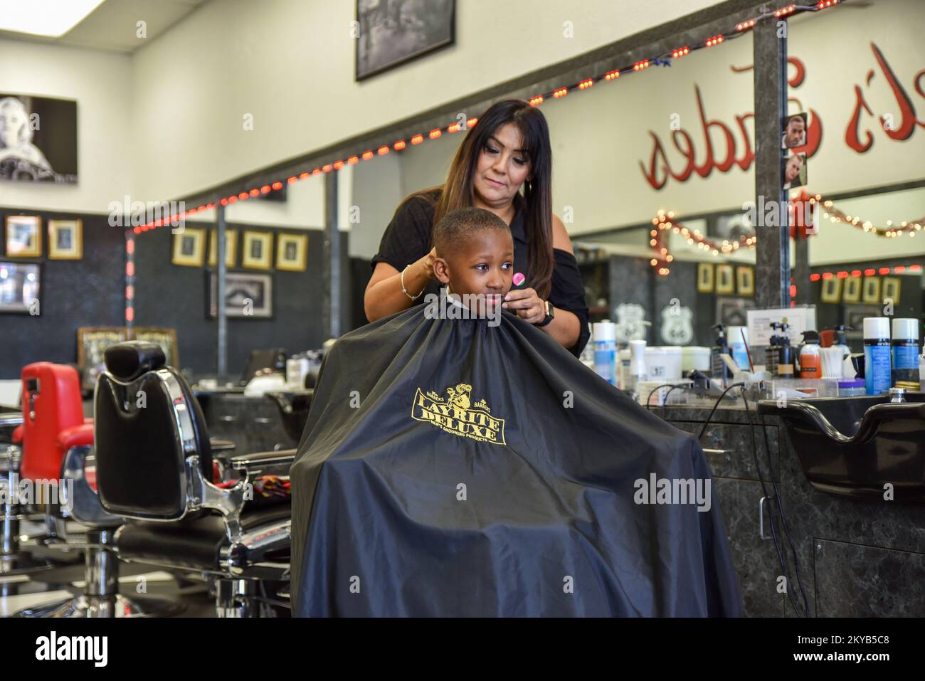 Women In Barber Chairs