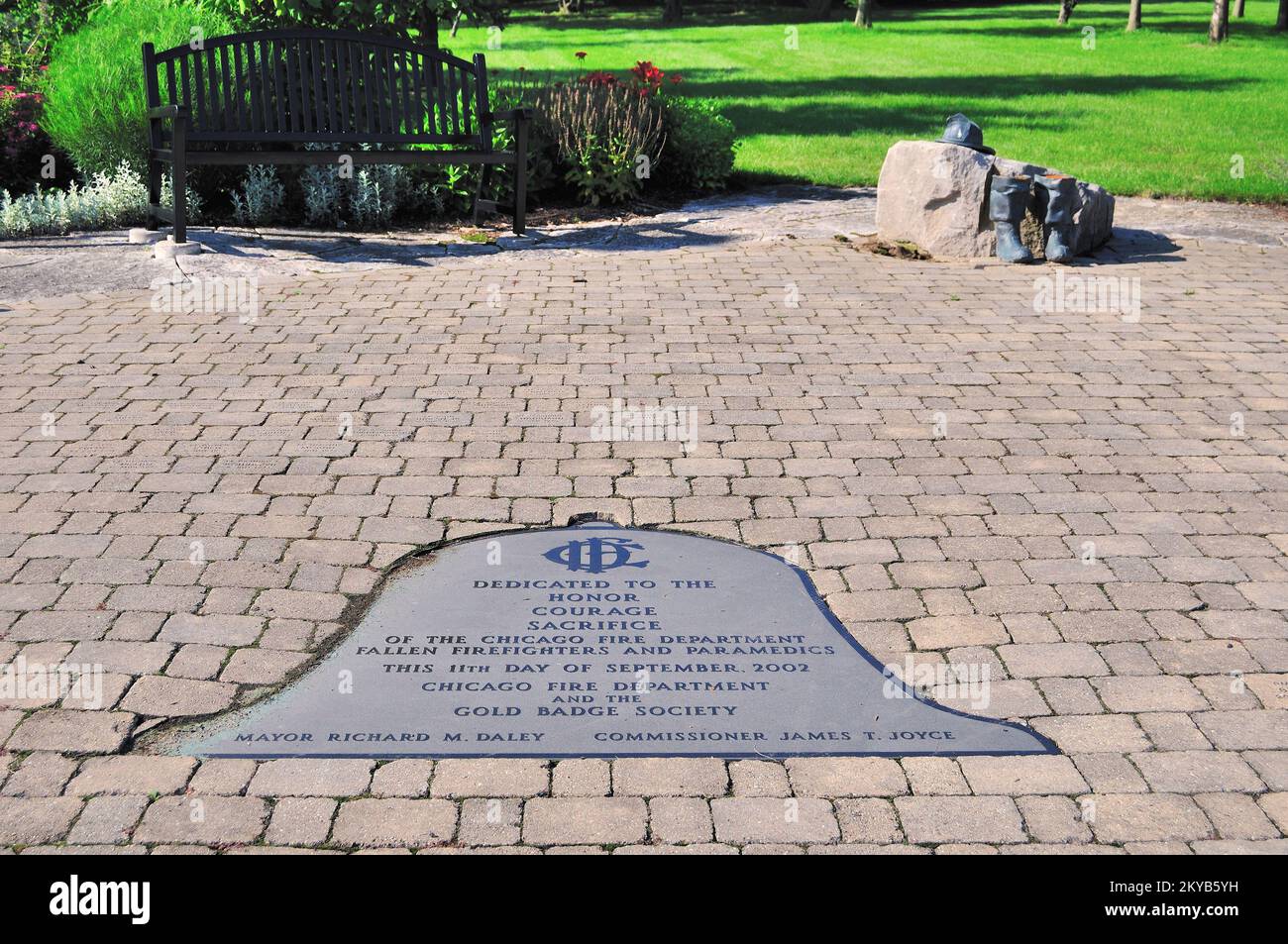 The Chicago Firefighter/Paramedic Memorial near McCormick Place ...