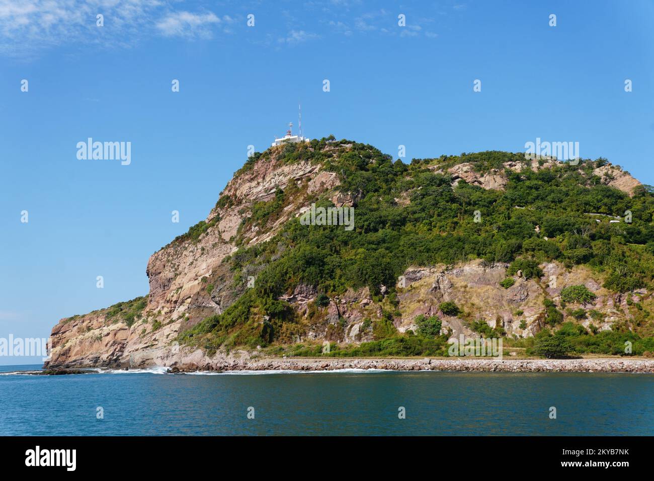 The view of the hill of El Faro with the highest lighthouse in the ...