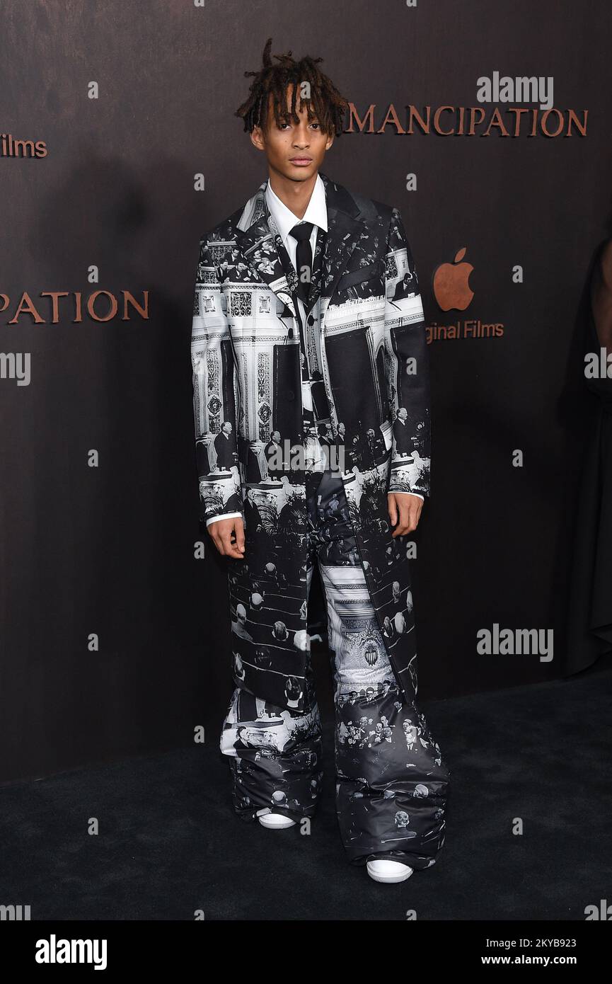 Jaden Smith arriving to the premiere of Apple Original Films ...