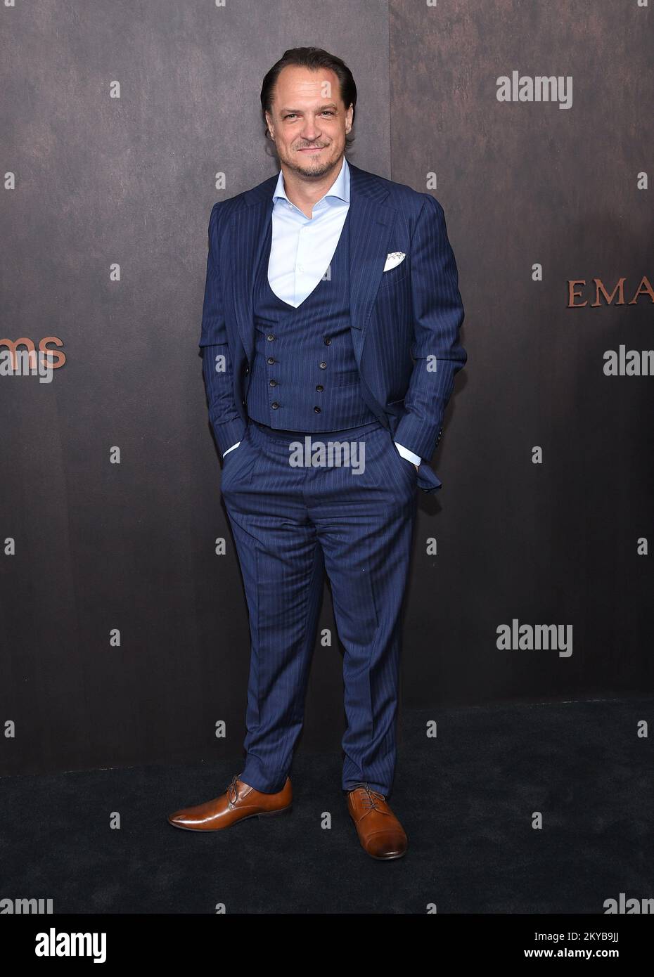 Ronnie Gene Blevins arriving to the premiere of Apple Original Films ...