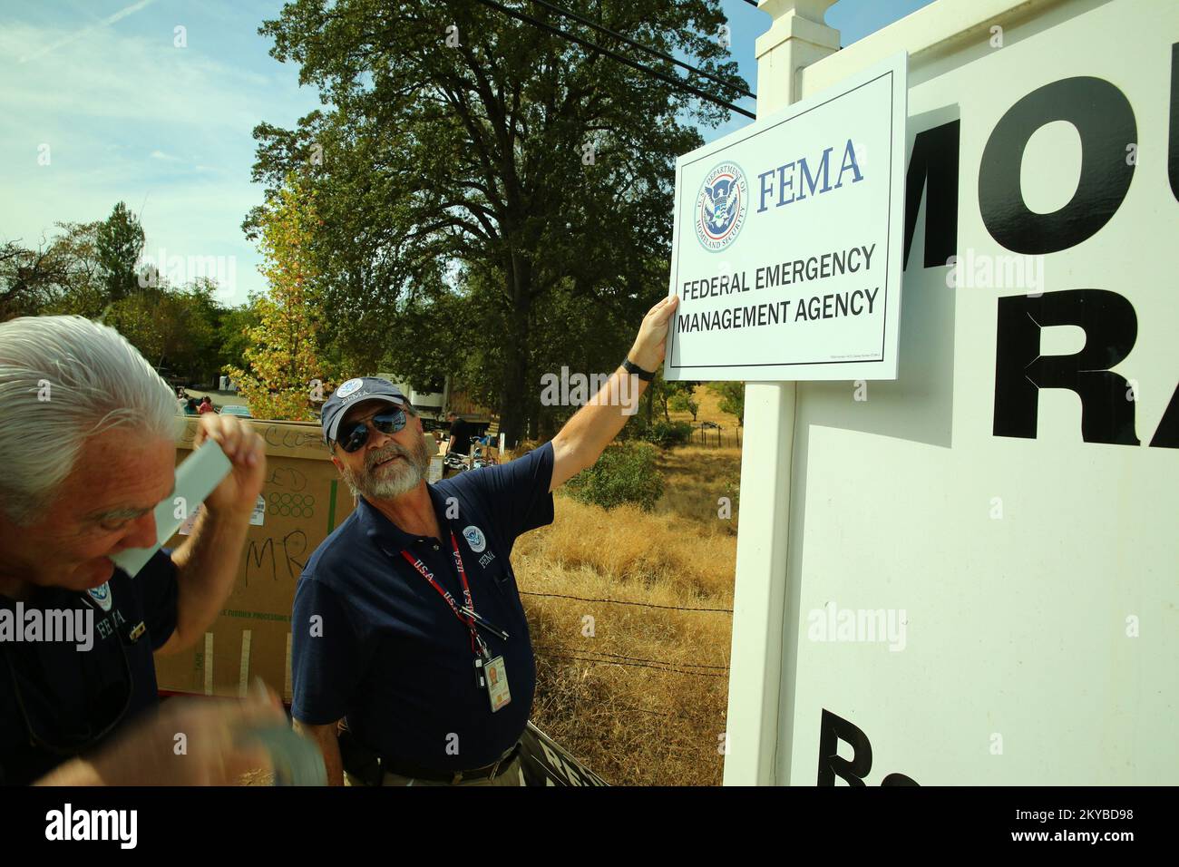Disaster emergency center signs hi-res stock photography and images - Alamy