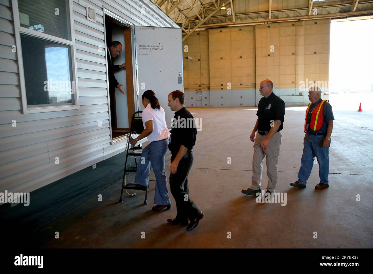 FEMA Logistics Supervisor Mark Ackerman (UL) tours with FEMA Region 9's ...
