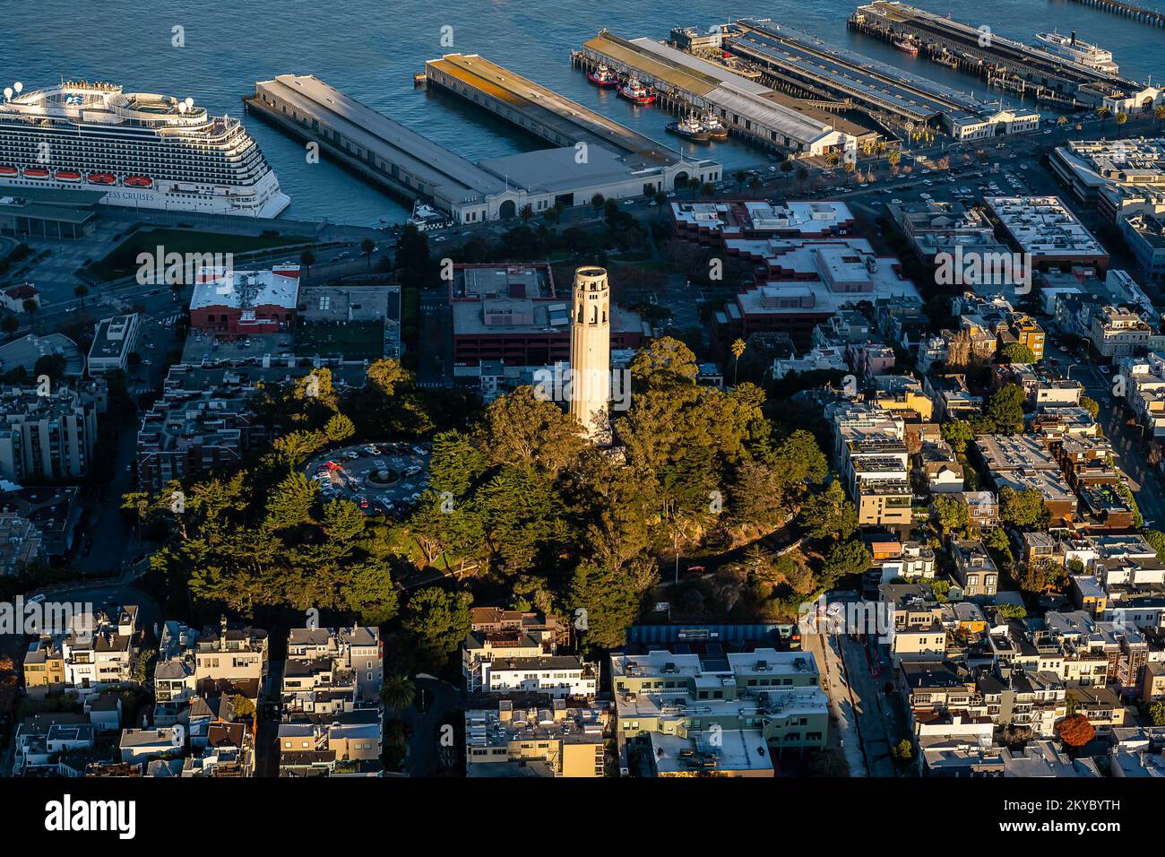 Aerial view alcatraz national park hi-res stock photography and images ...