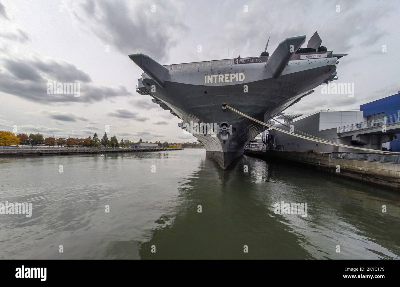 The Intrepid Air, Sea and Space Museum at Pier 86 was flooded by waters ...