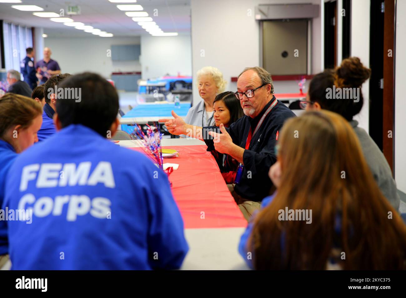 FEMA Corps members are instructed by Logistics Section Chief Mark ...