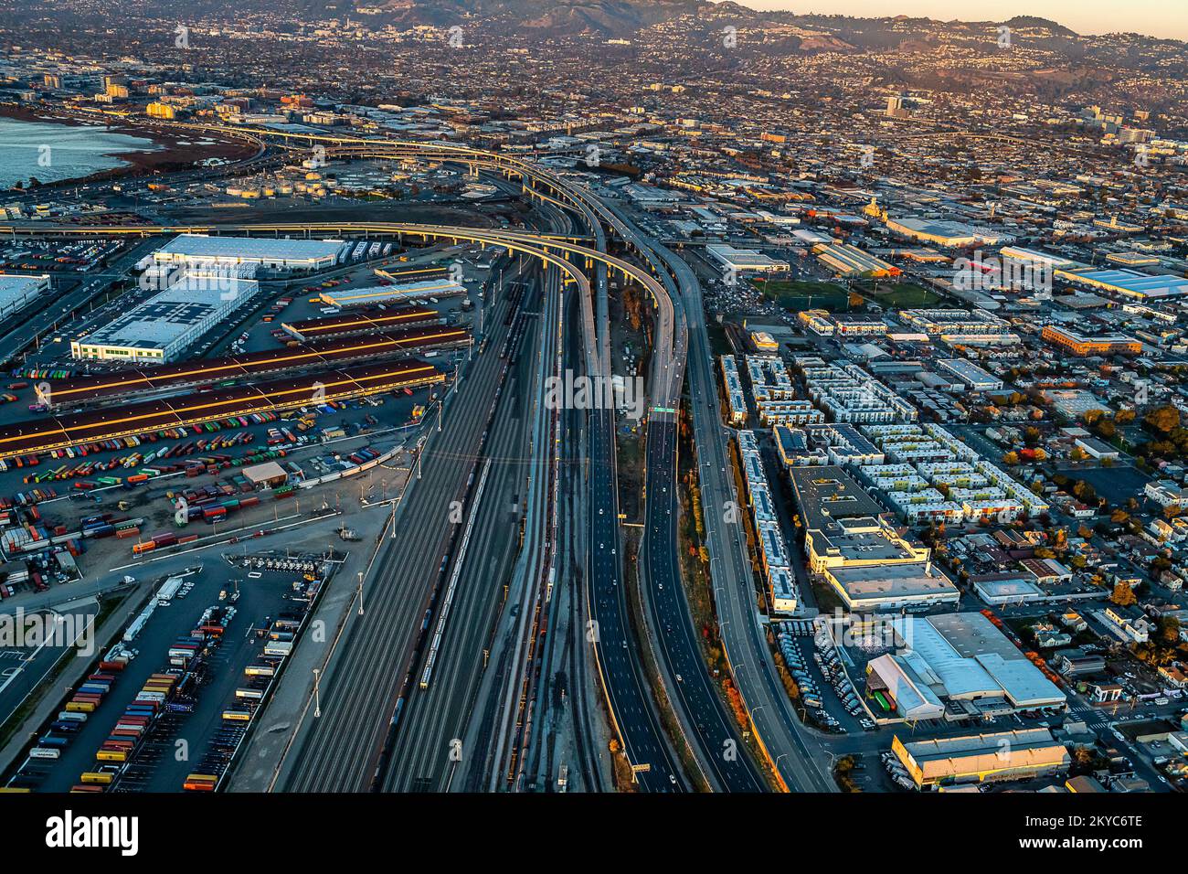 Aerial shots of Oakland, California Stock Photo - Alamy