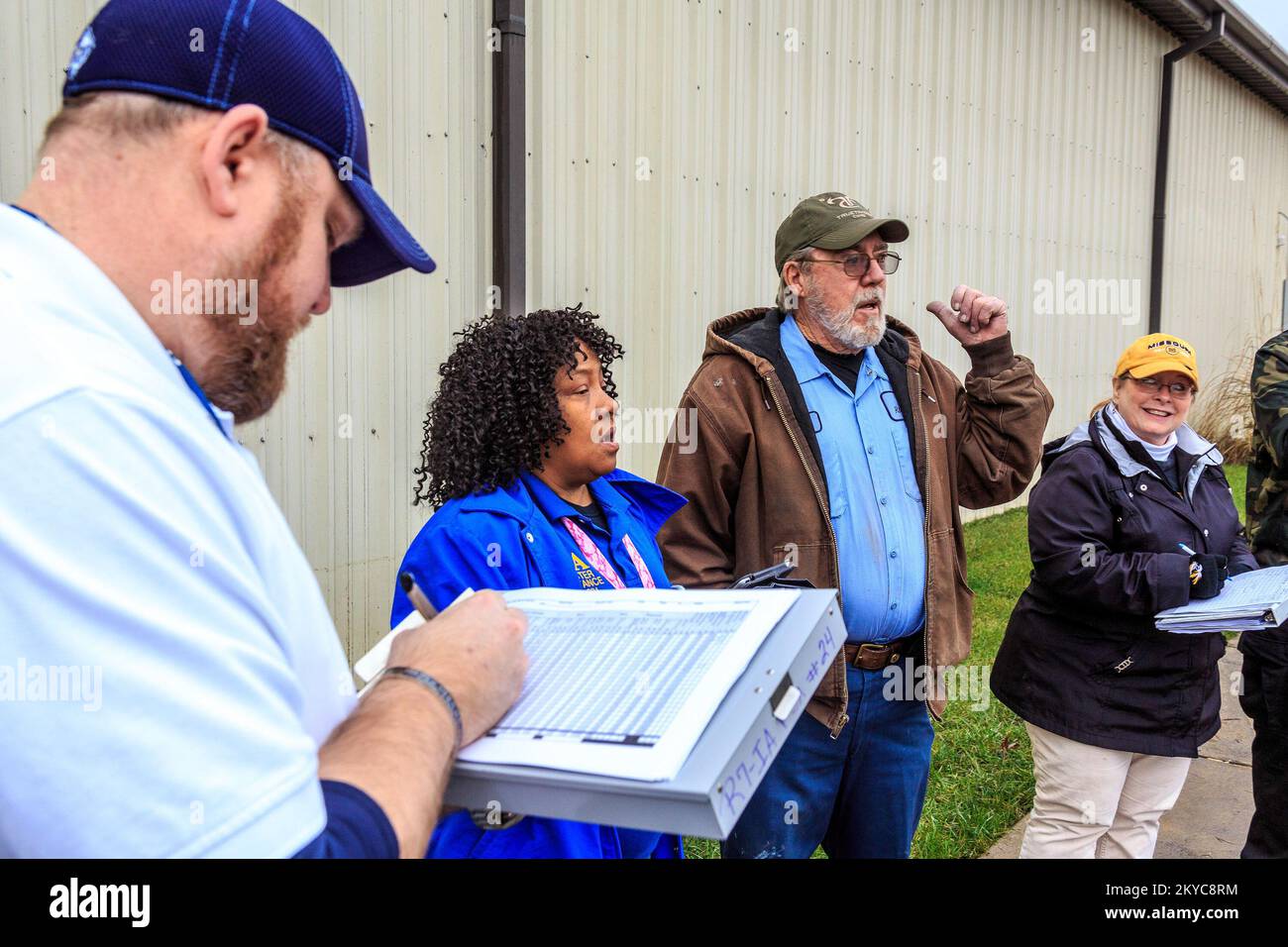 Preliminary Damage Assessment (PDA) Team In Portage Des Sioux. Missouri ...