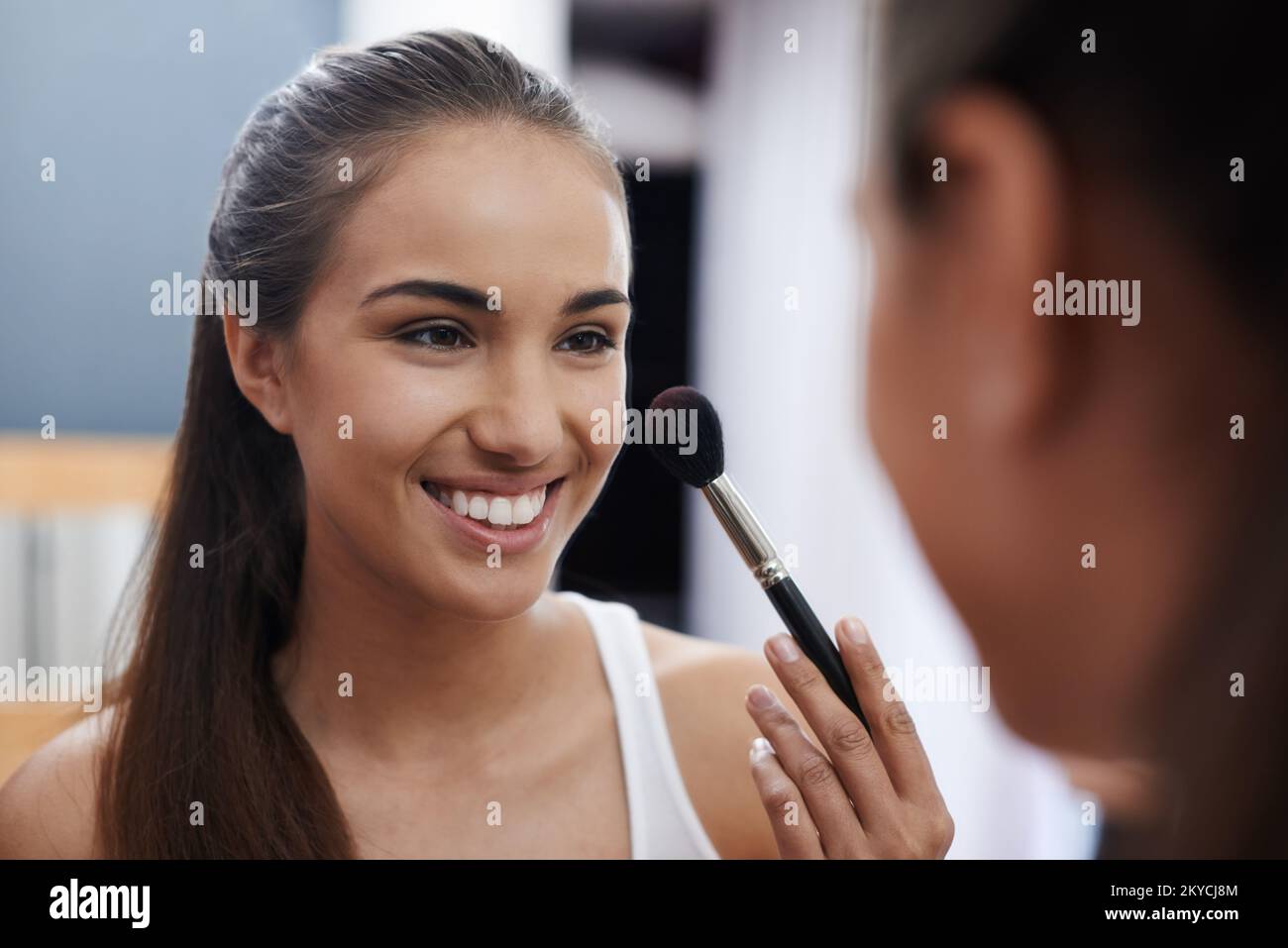 She wants to be a make up artist when she is older. An attractive young ...