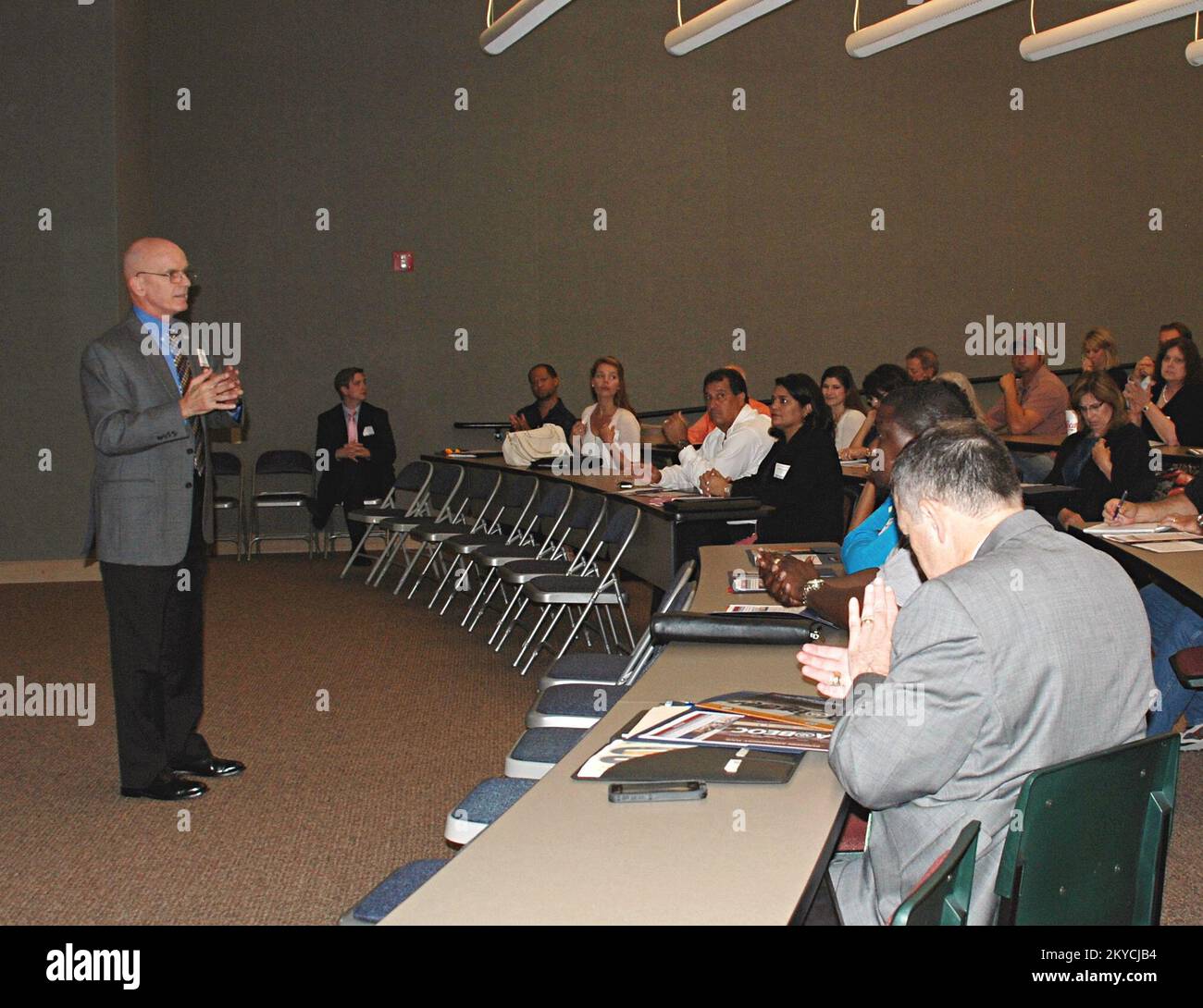 Federal Coordinating Officer Gerard M. Stolar addresses business owners ...