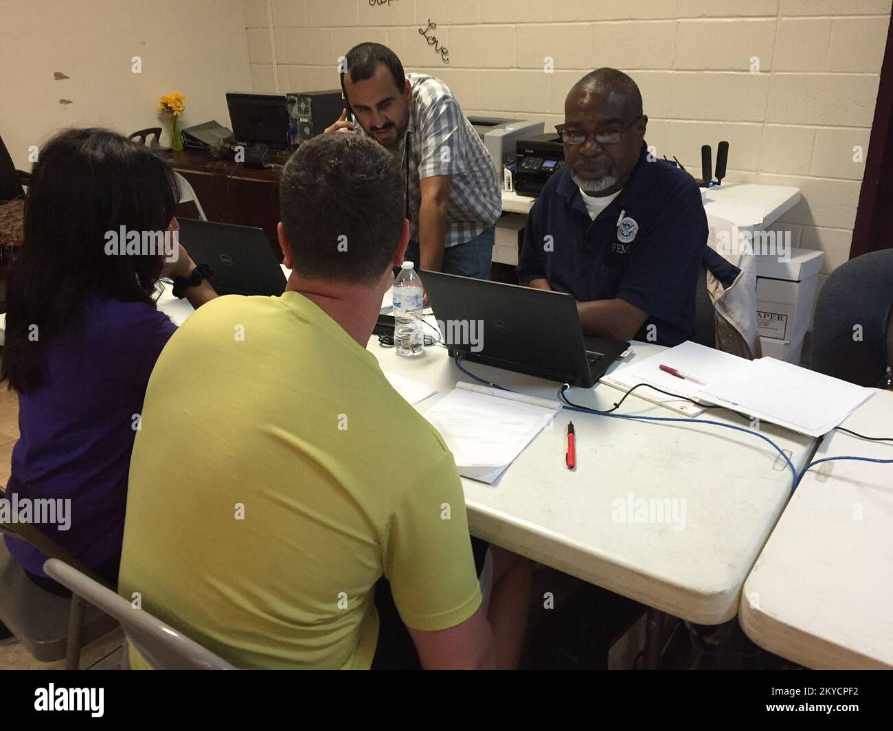 FEMA workers are helping disaster survivors at a Disaster Recovery ...