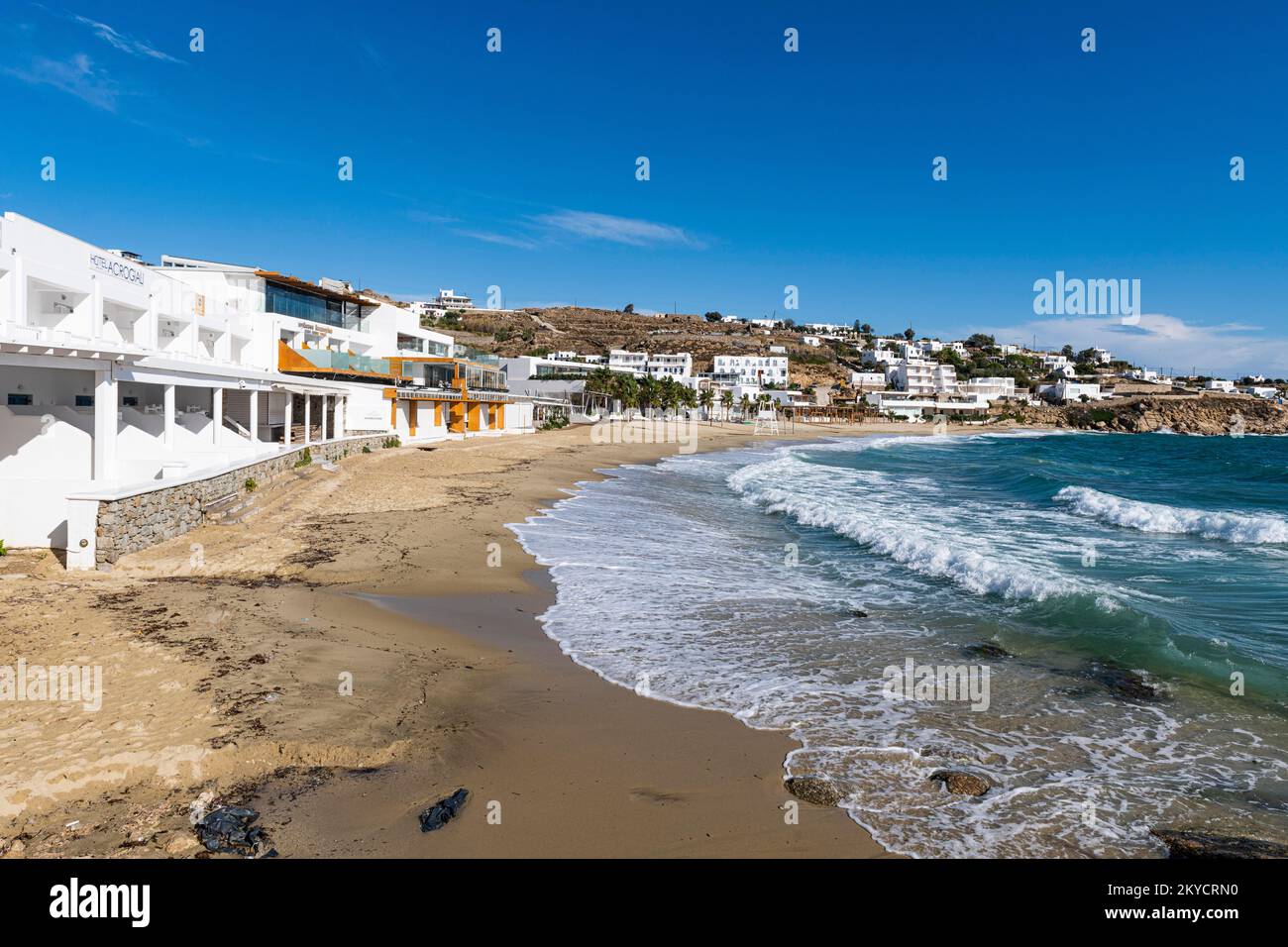 Paralia mykonos hi-res stock photography and images - Alamy