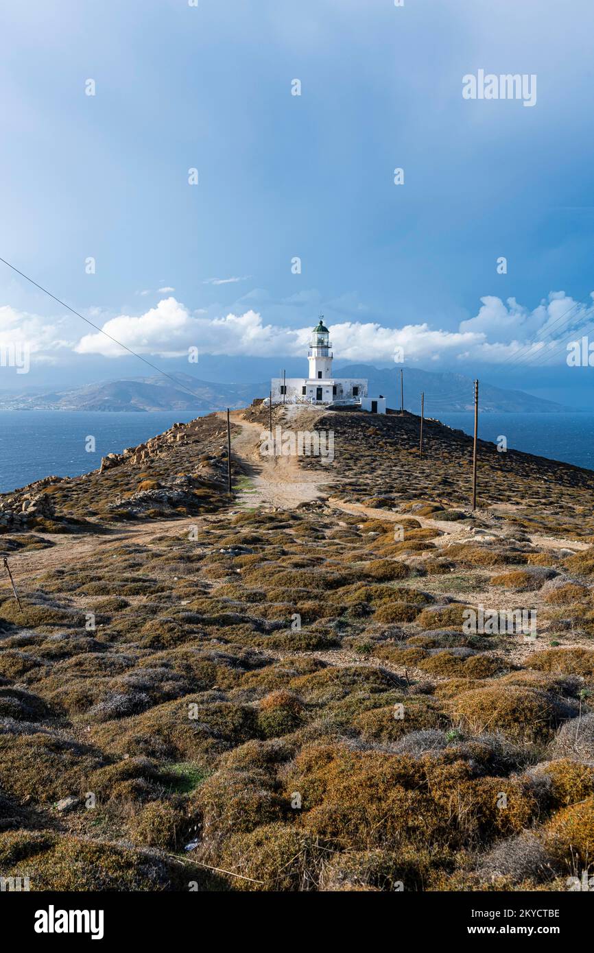 Mykonos lighthouse hi-res stock photography and images - Alamy